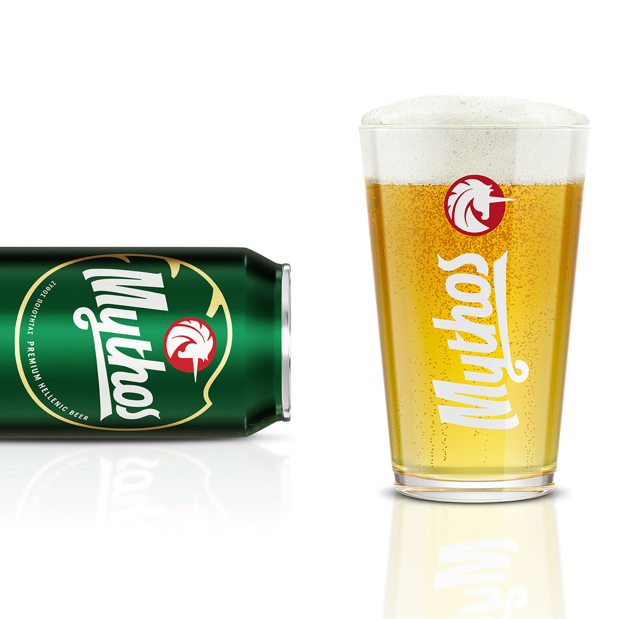 LIMITED EDITION - Greek Mythos beer 12x330ml with 2 Official glasses ...