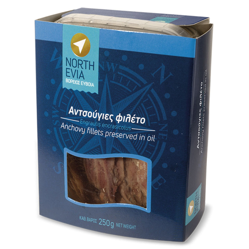 Greek Anchovy fillets from Evia 250g, online sales of Greek products