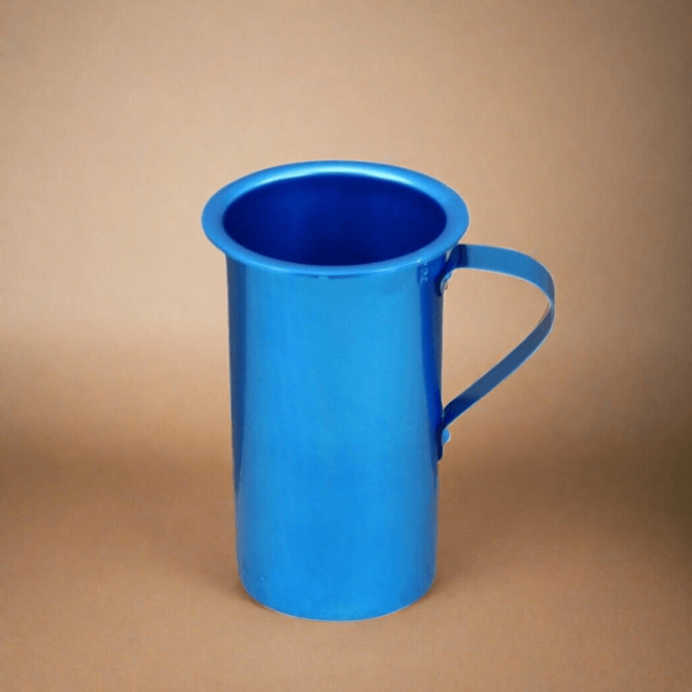 Blue Aluminum Traditional Wine Jug 500ml, Greek products online