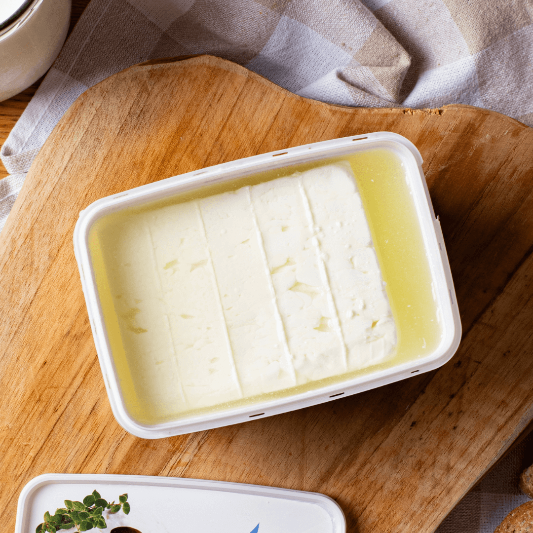 Feta PDO Lesvos in Brine 1kg | Authentic Greek Feta Cheese