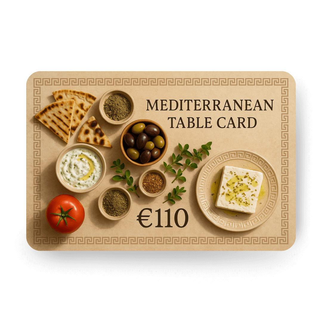 Mediterranean Table Gift Card – Greek Experience (€110)