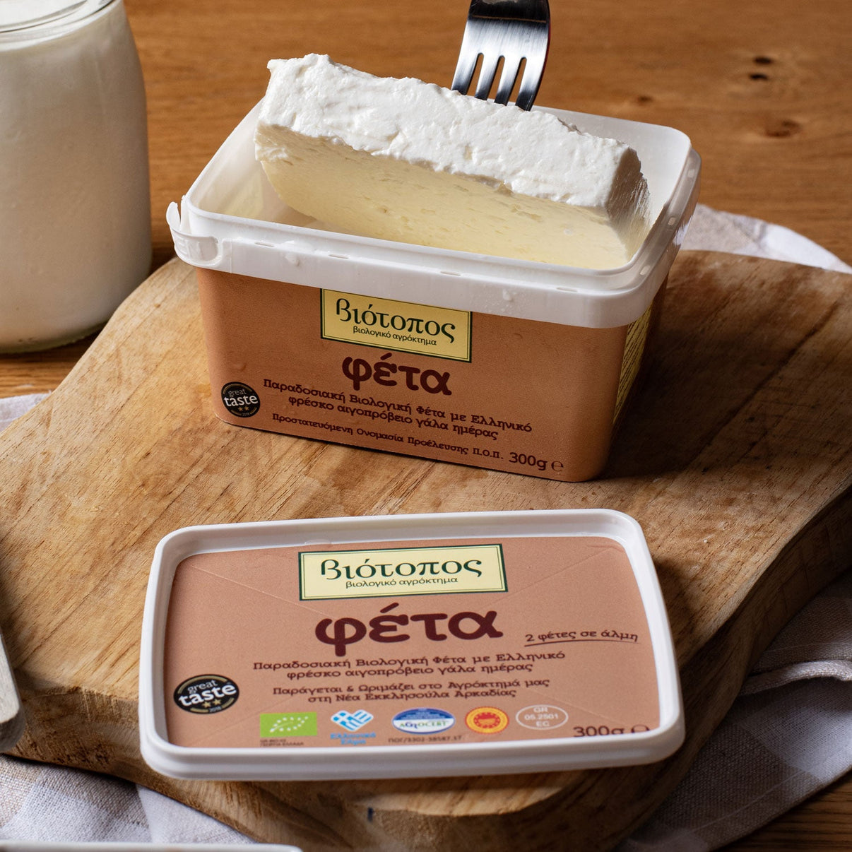 Organic Feta Arcadia PDO Biotopos 300g, online sales of Greek products