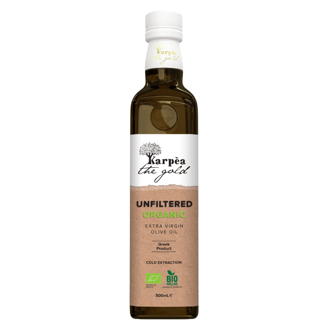 Organic EVOO Karpea Unfiltered 500ml | Greek Olive Oil