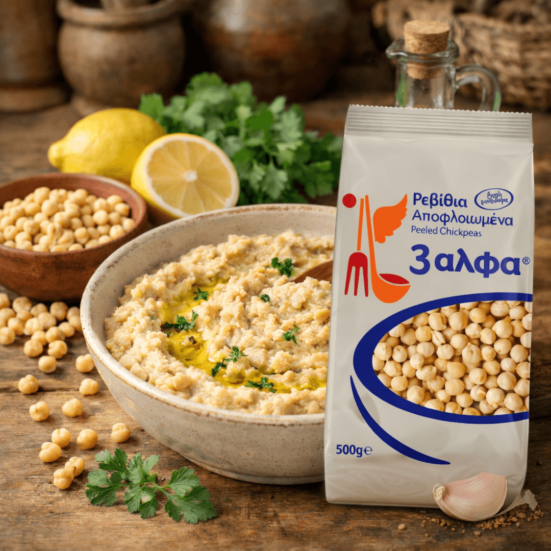 Skinless Greek Chickpeas 500g | Perfect for Hummus & Soups