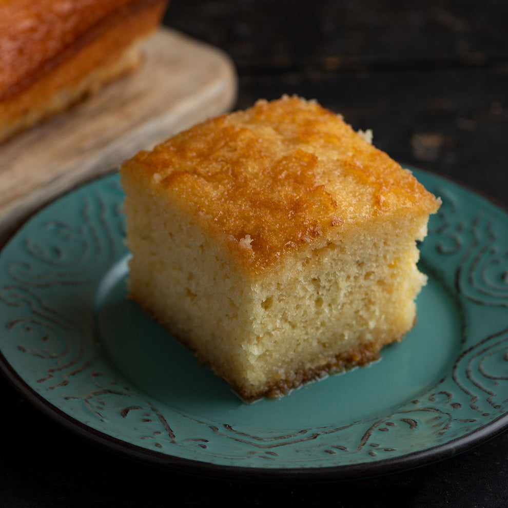 Traditional Fresh Ravani – Lemon & Orange Greek Semolina Cake