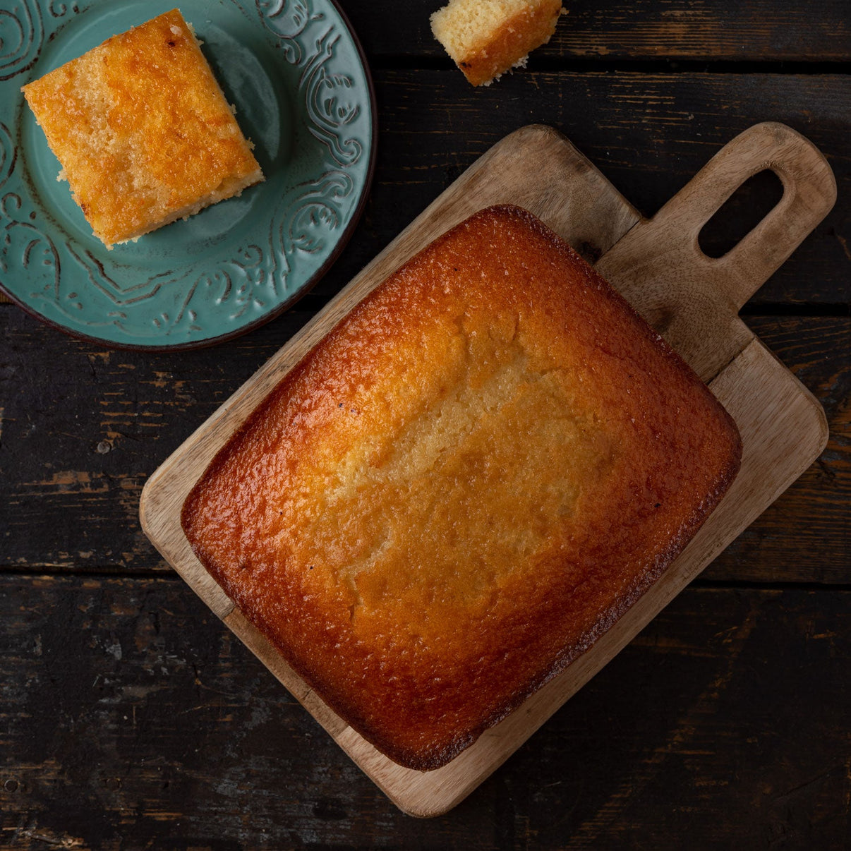 Traditional Fresh Ravani – Lemon & Orange Greek Semolina Cake