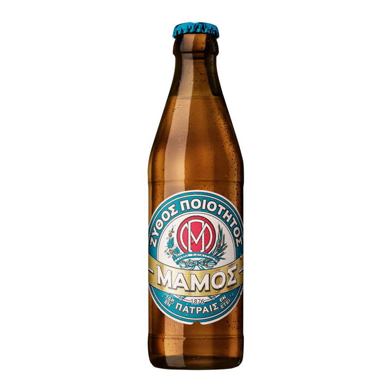 Greek beer Mamos 330ml, online sale of Greek products – Greek Flavours