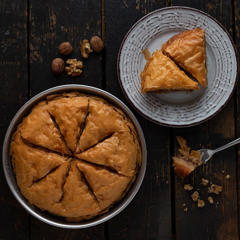 Traditional Greek Baklava from Epirus: Handmade with Honey & Pistachio